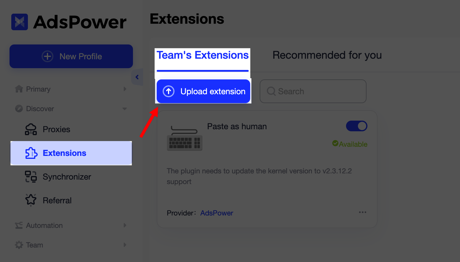 Extensions-Help Center AdsPower