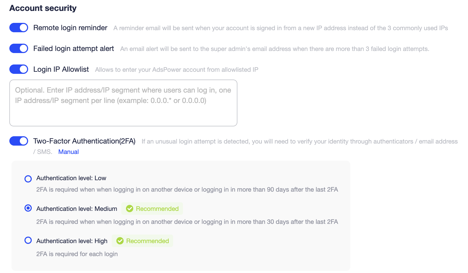 Global Settings-Help Center AdsPower