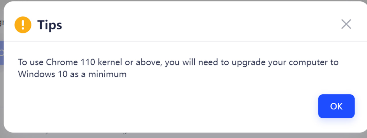 Error: Upgrade to Windows 10 to use Chrome 110 kernel-Help Center ...