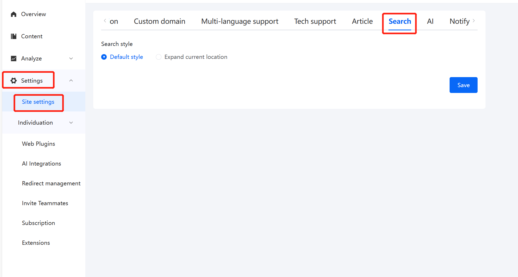 What are search styles?-HelpLook | Help Center