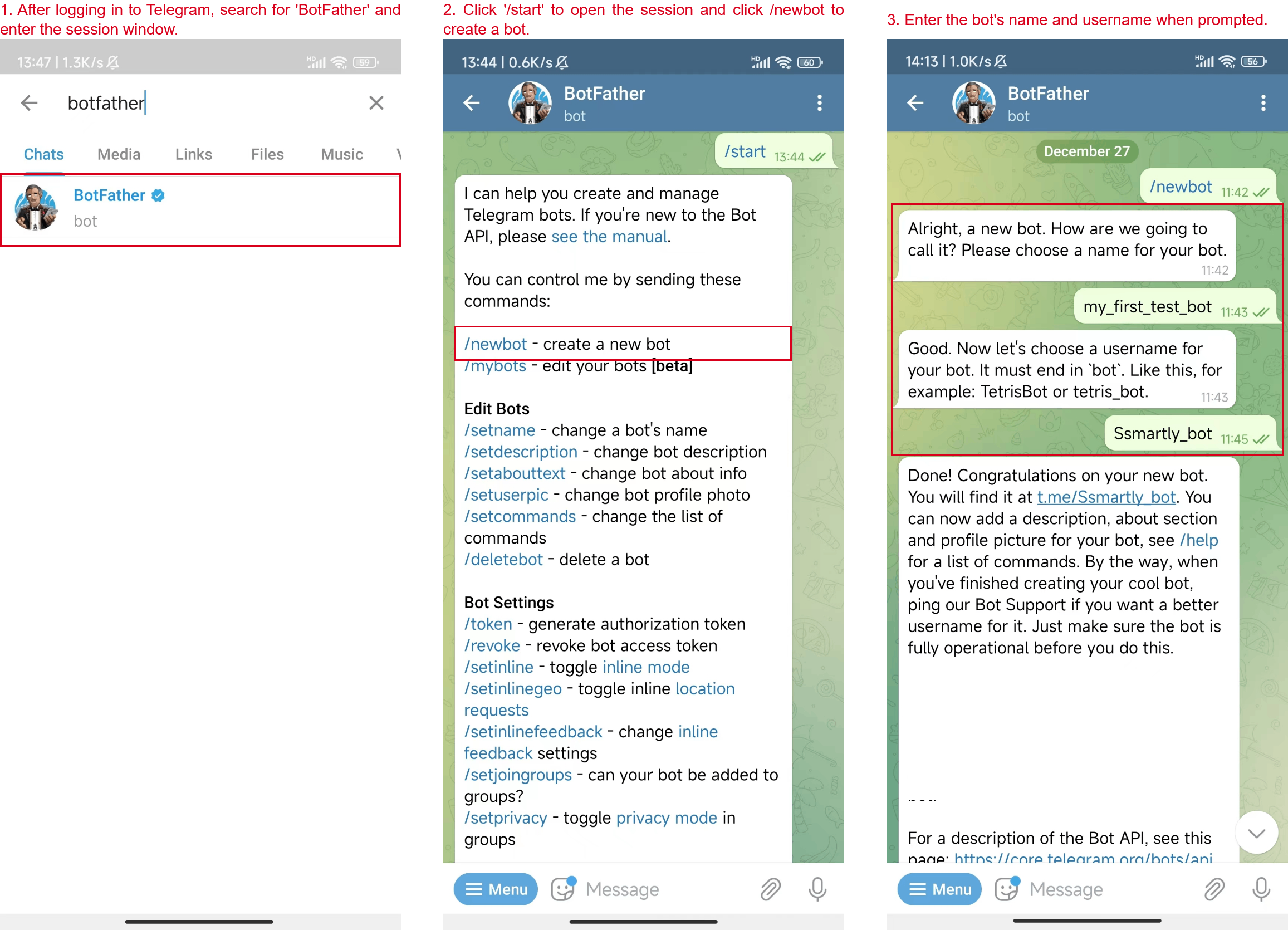 How to set Telegram menu buttons-SaleSmartly-Help Center-SaleSmartly User Guide