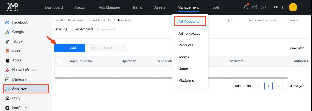 AppLovin-XMP | Help Center